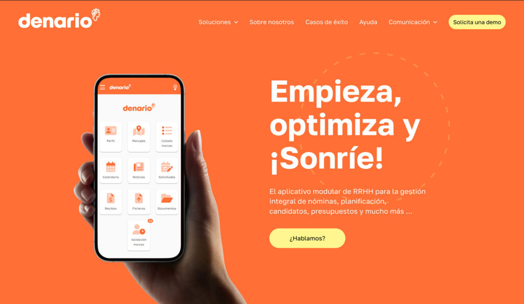 Denario lanza una nueva web eminentemente práctica y que muestra toda su capacidad en gestión de ...